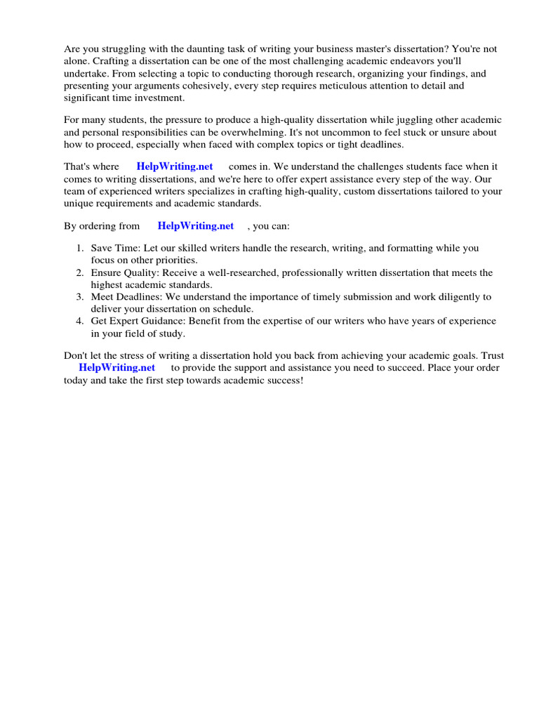 Business Masters Dissertation Examples | PDF | Thesis | Social Media