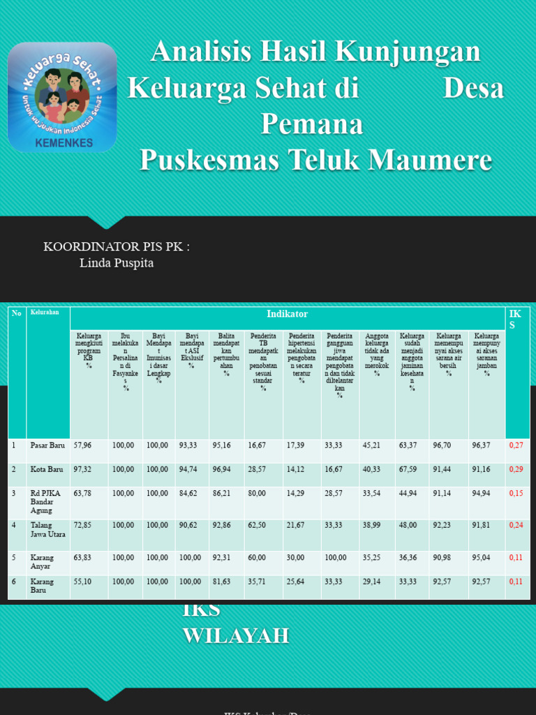 Analisis Kesehatan Desa Pemana | PDF