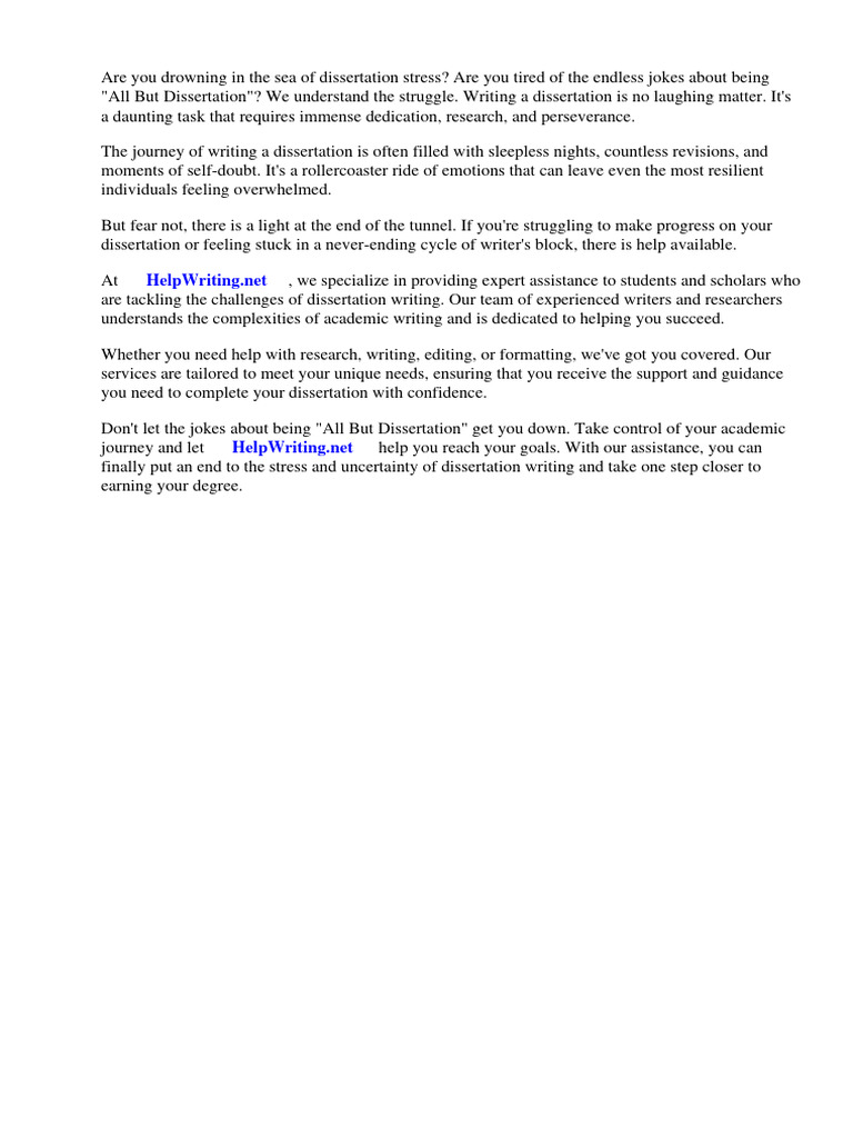 All But Dissertation Jokes | PDF | Thesis