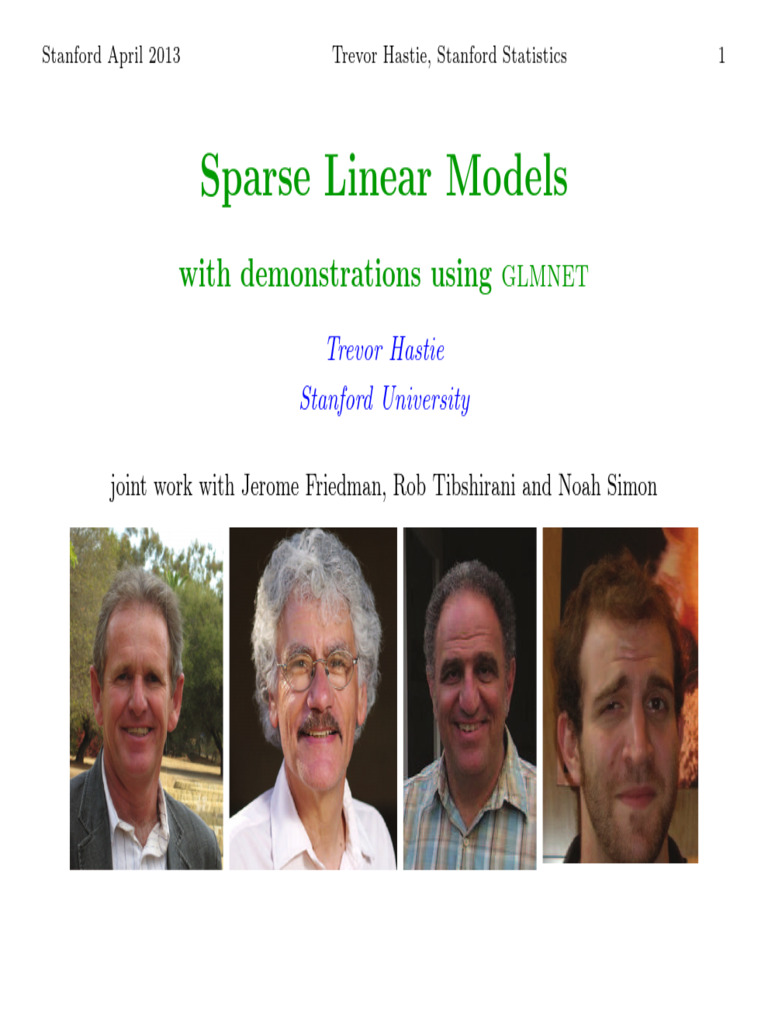 Sparse Linear Regression | PDF | Linear Regression | Logistic Regression Sparse Linear Regression | PDF | Linear Regression | Logistic Regression