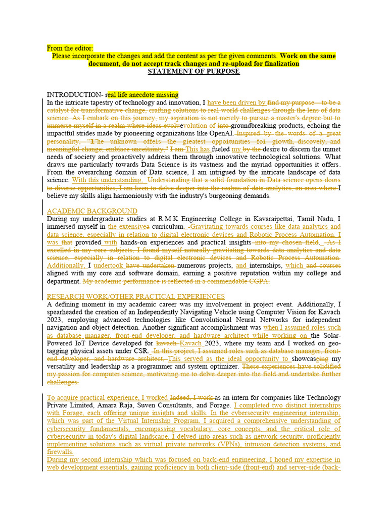 Chandan MS SOP V2 | PDF | Web Development | Computer Security