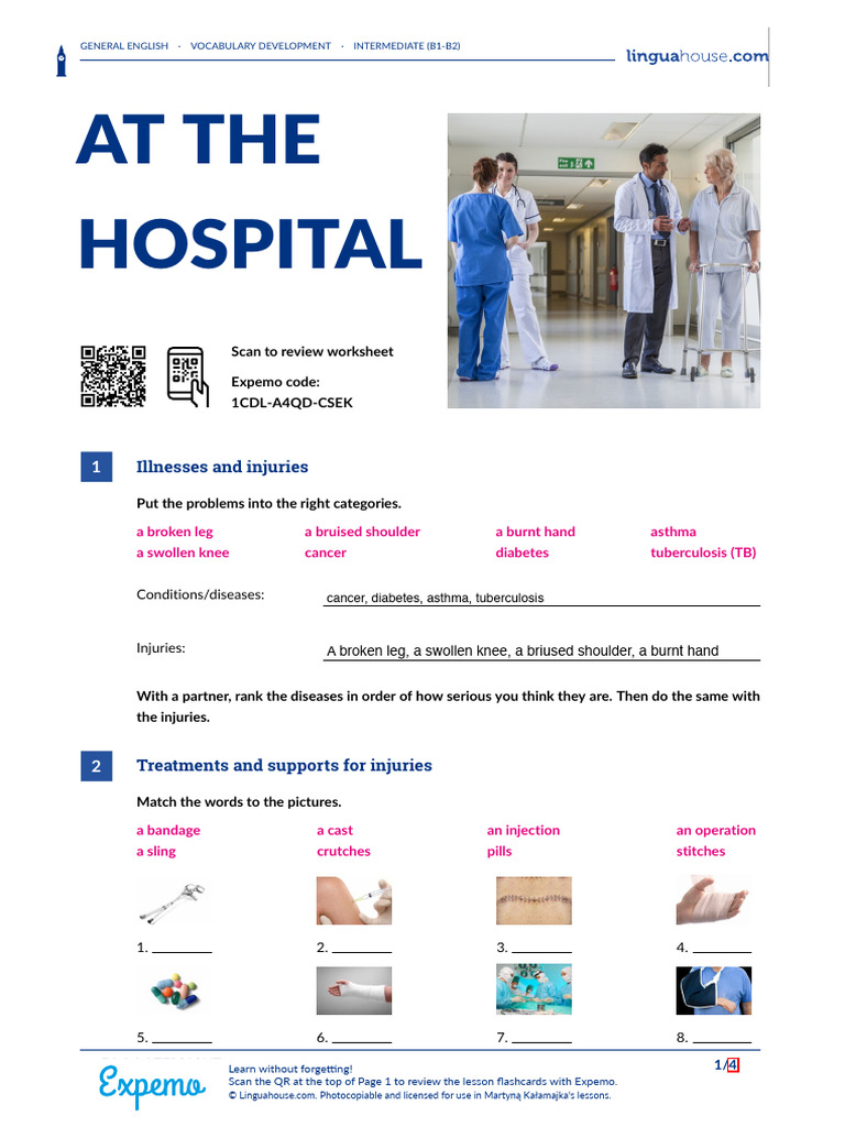 Hospital Vocabulary and Scenarios | PDF | Patient | Emergency Department