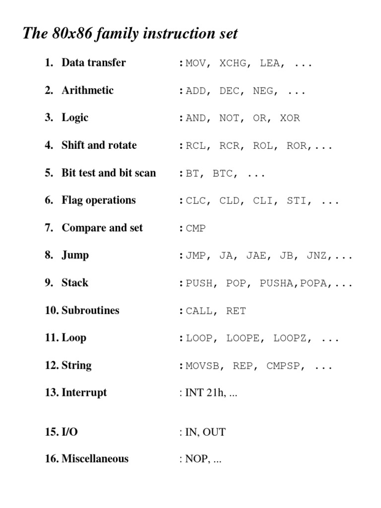 Assembly | PDF | Assembly Language | Computer Architecture Assembly | PDF | Assembly Language | Computer Architecture