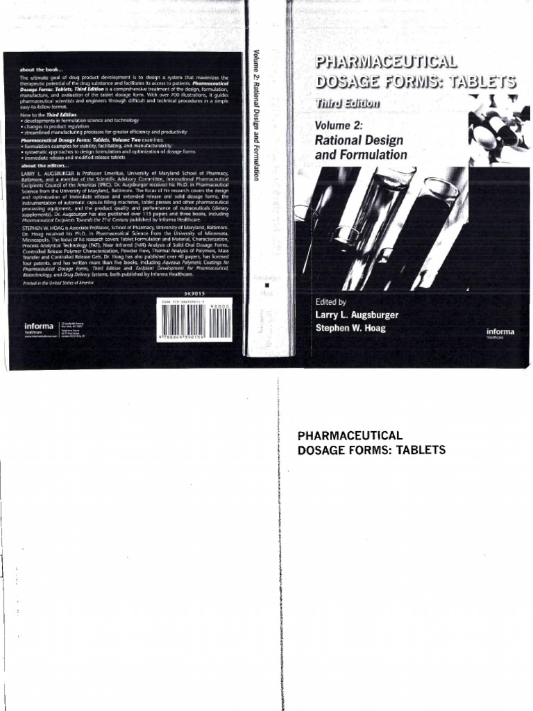 2 Pharmaceutical Dosage Forms-Tablets | PDF