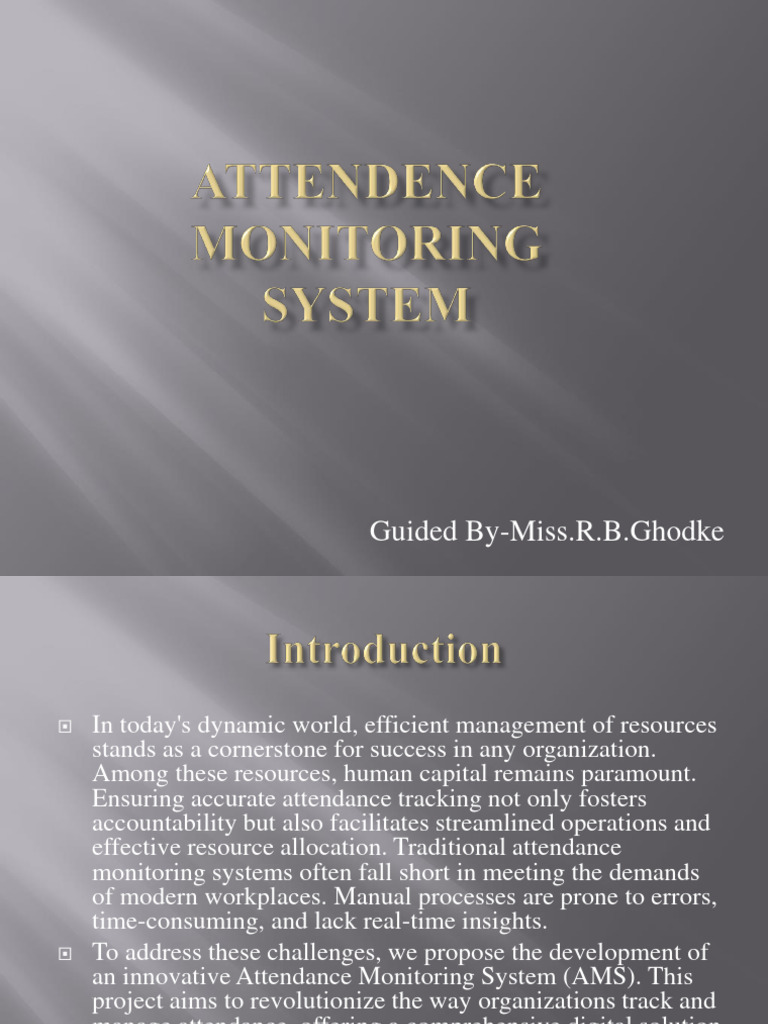 Innovative Attendance Monitoring System | PDF | Privacy | Analytics