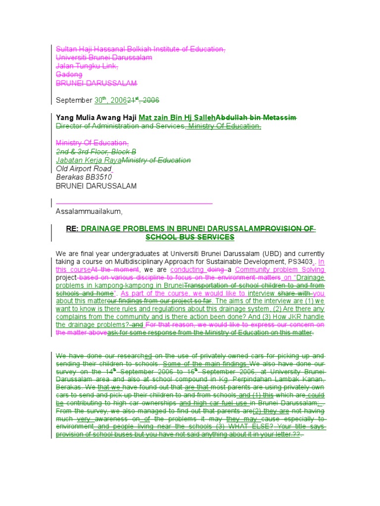 Letter To JKR | PDF | Brunei | Cognition