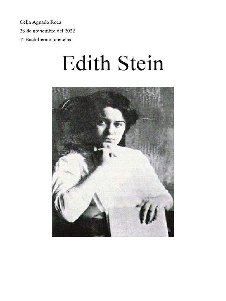 Edith Stein | PDF