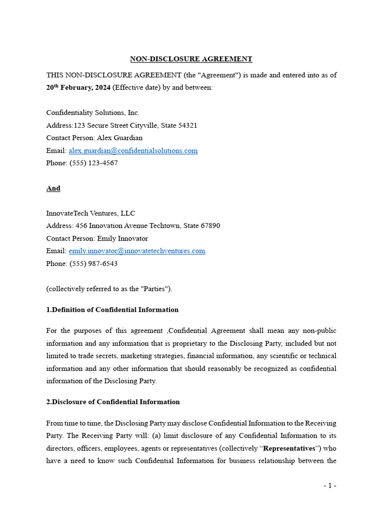 NDA Agreement | PDF | Non Disclosure Agreement | Civil Law (Legal System)