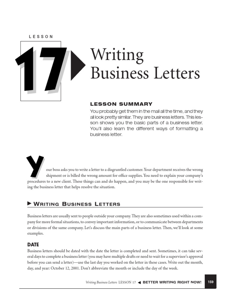 How To Write A Business Letter | PDF | Writing | Written Communication