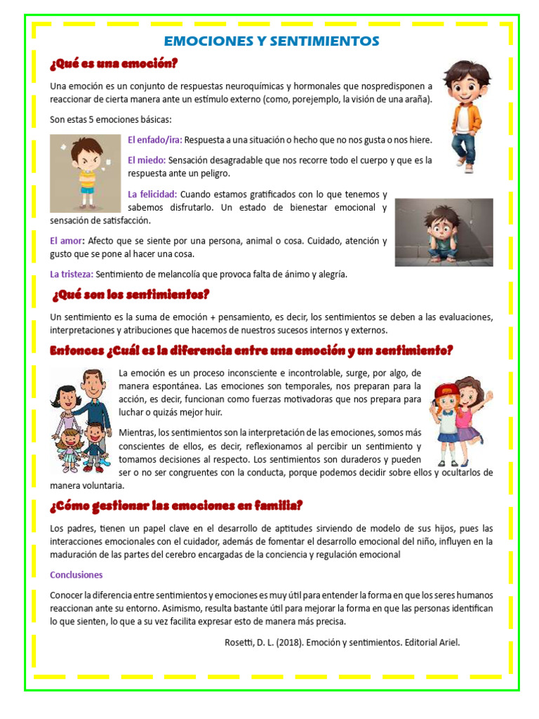 Material de Trabajo de Personal Social | PDF | Las emociones | Sensación Material de Trabajo de Personal Social | PDF | Las emociones | Sensación