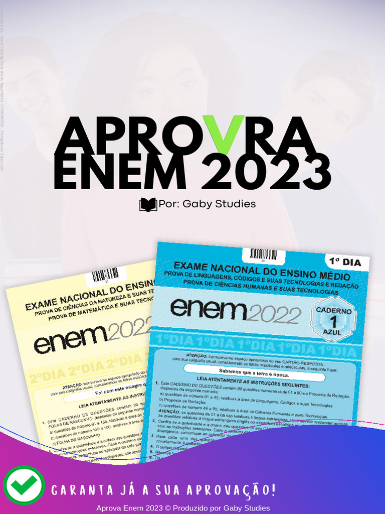 Aprova Enem 2023 Cronograma | PDF | Sociologia | Química