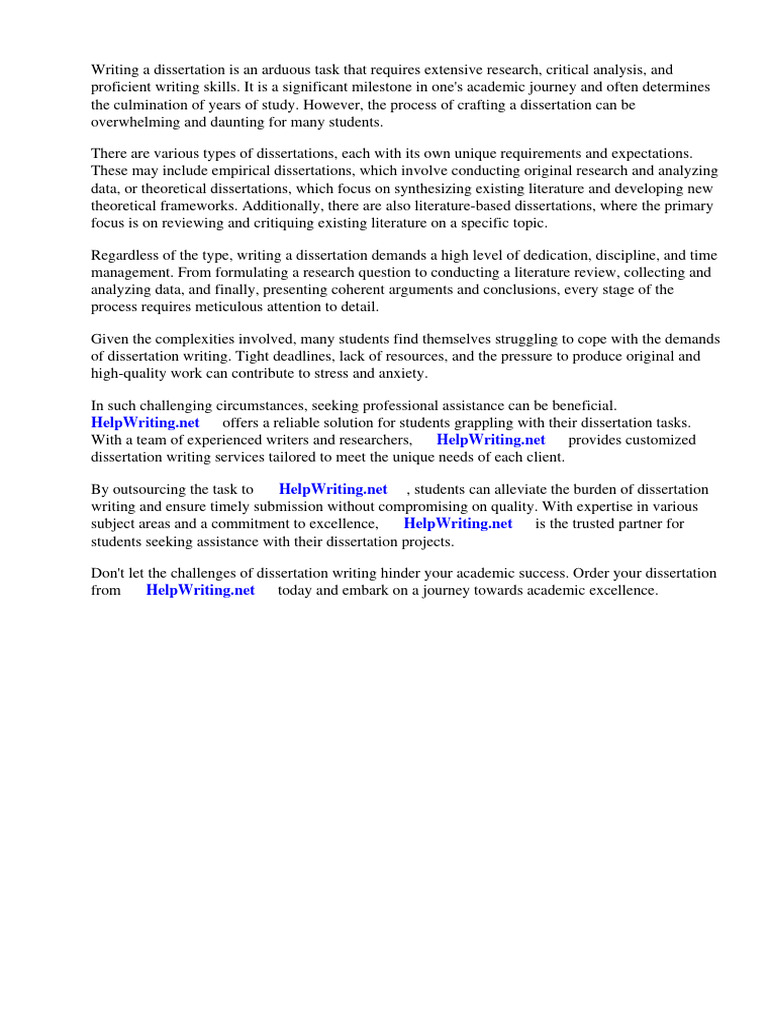 Different Dissertation Types | PDF | Thesis | Methodology