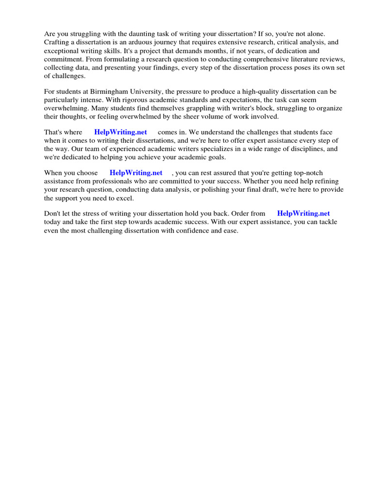 Dissertation Help for Birmingham Students | PDF | Thesis | Emmeline Pankhurst