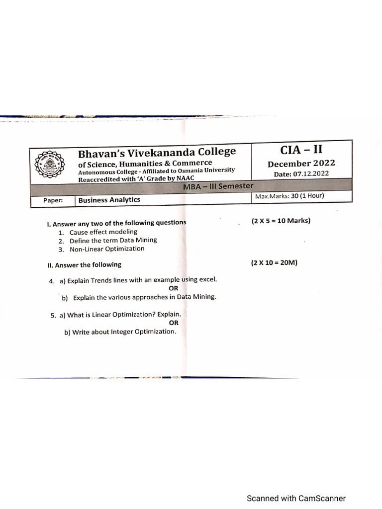 MBA Sem 3 - Dec 2022 | PDF