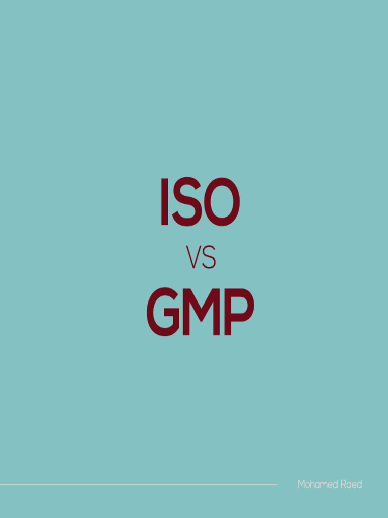ISO vs GMP | PDF