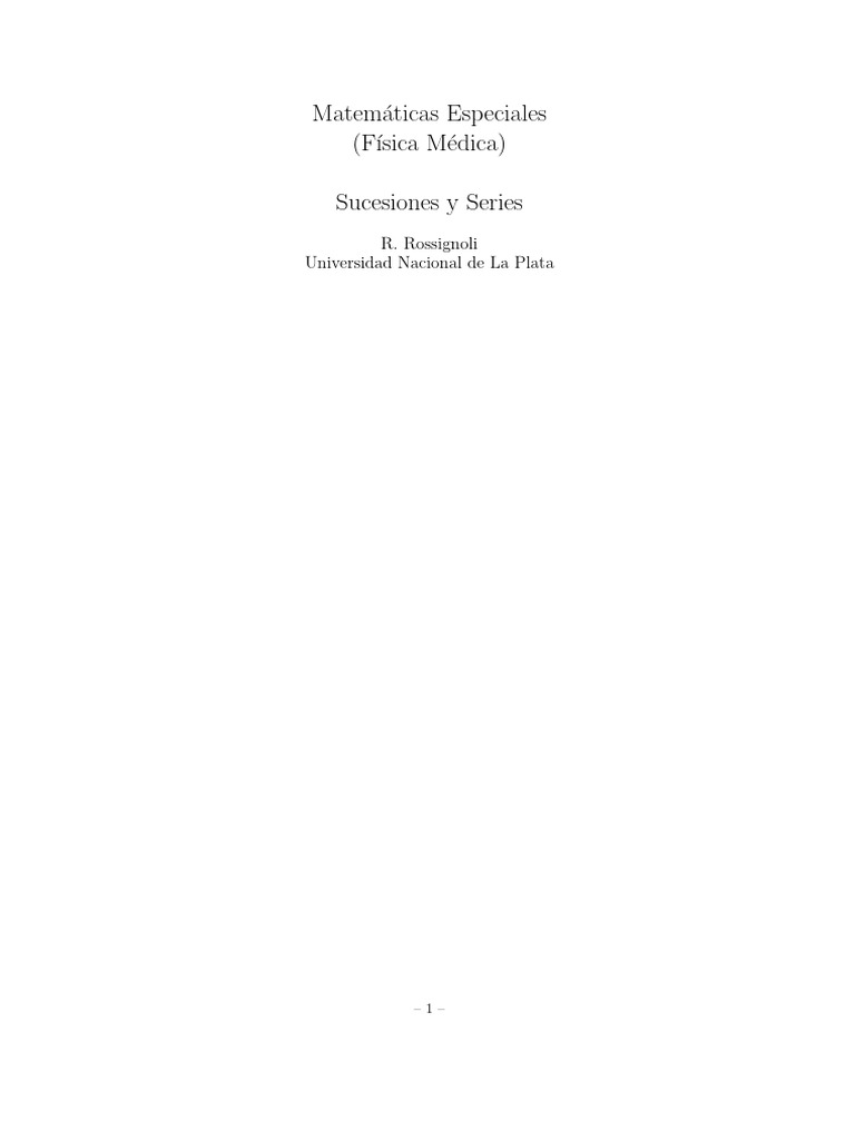 Sucesiones y Series Matemáticas | PDF | Integral | Función monotónica