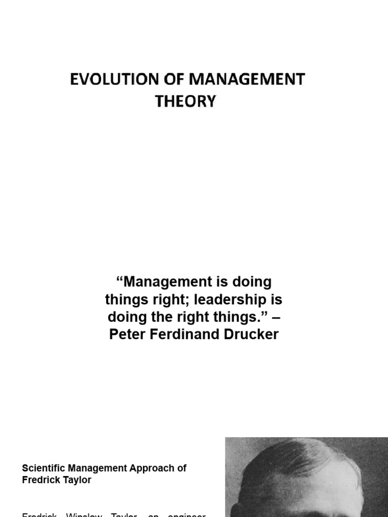 Evolution of Management | PDF | Business | Economies