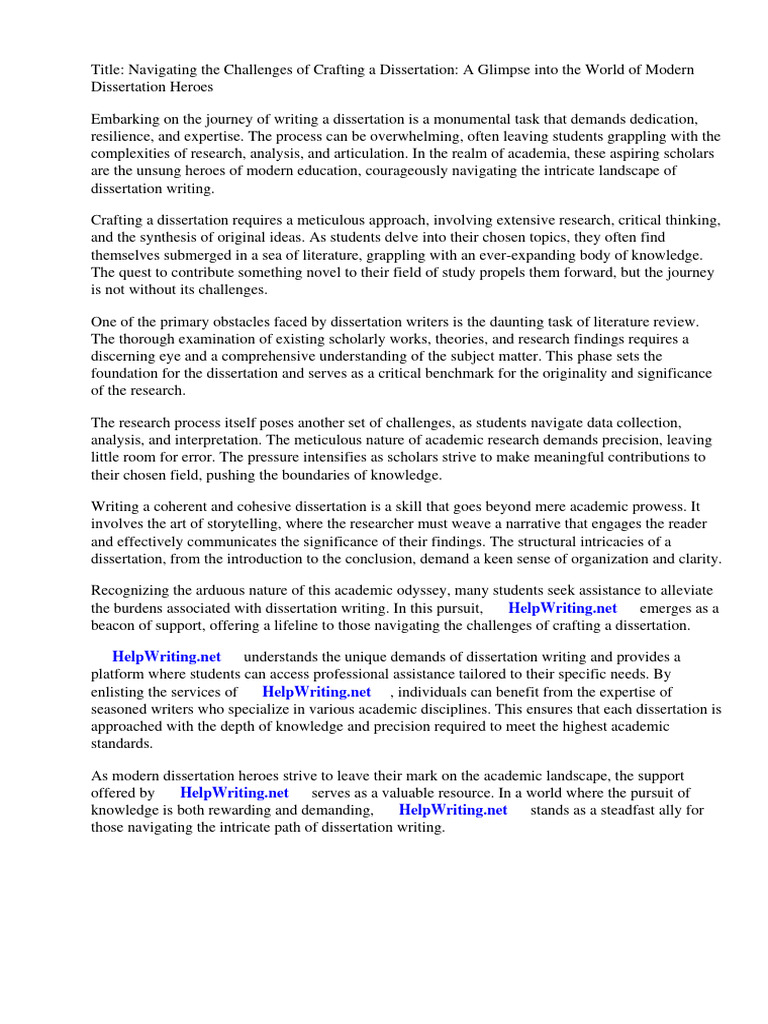 Dissertation Writing Challenges & Solutions | PDF | Thesis