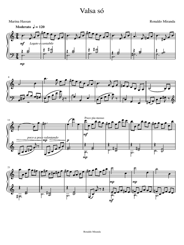 Valsa Só - Ronaldo Miranda | PDF