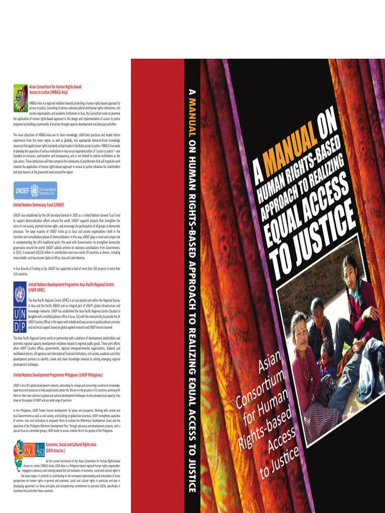 A Manual On Human Rights Based Approach To Realizing Equal Ac | PDF ...