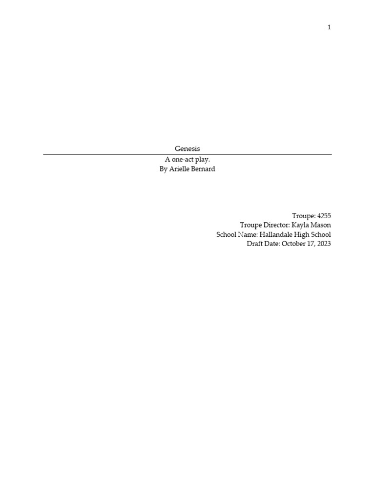 Genesis script | PDF | Adam And Eve | Adam