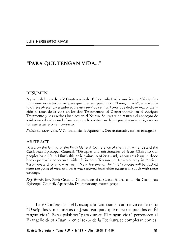 Dialnet ParaQueTenganVida 2594045 | PDF | Inmortalidad | Creencia ...