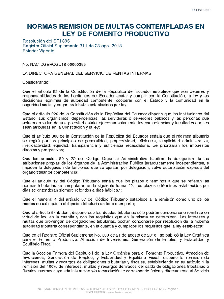 multas remisión | PDF | Impuestos | Multa (pena)