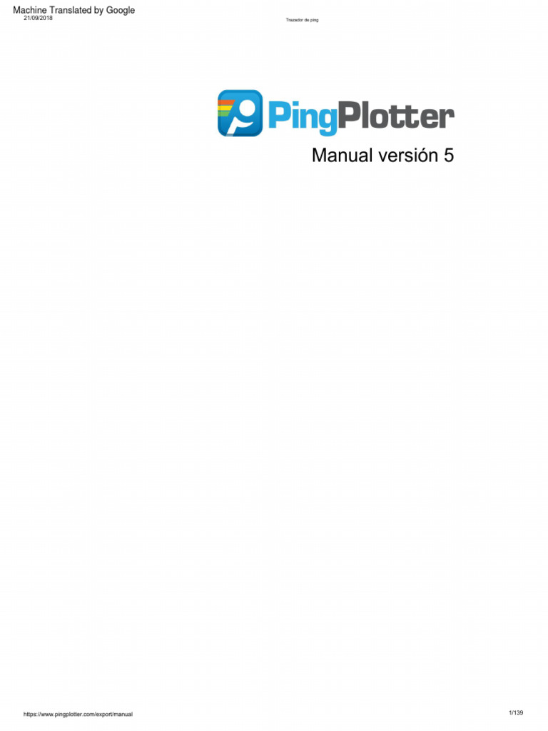 Pingplotter V5manual Esp | Descargar gratis PDF | Ventana (informática) | Protocolos de internet
