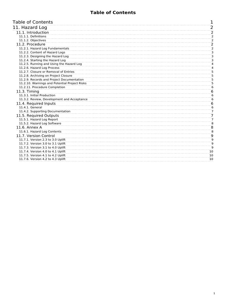 ASEMS Online - Hazard Log - 2022-06-07 | PDF | Risk | Hazards
