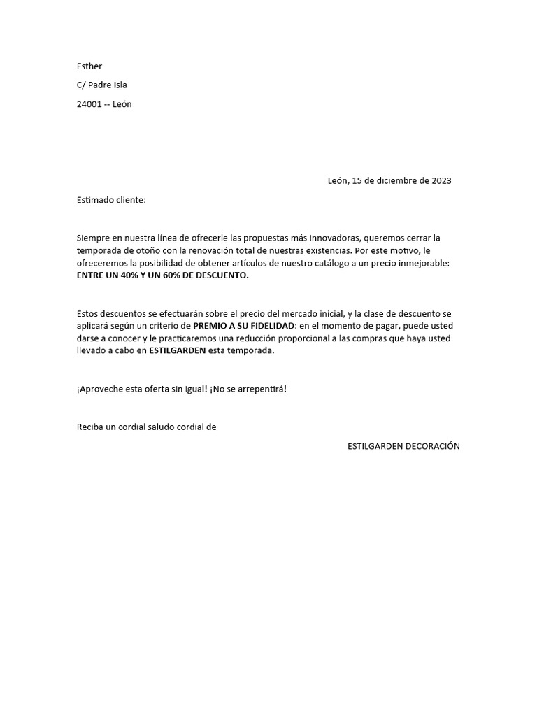 Carta Comunicacion | PDF