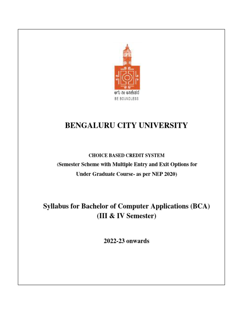 BCA III - IV Semester Syllabus-Min | PDF | Html Element | Html