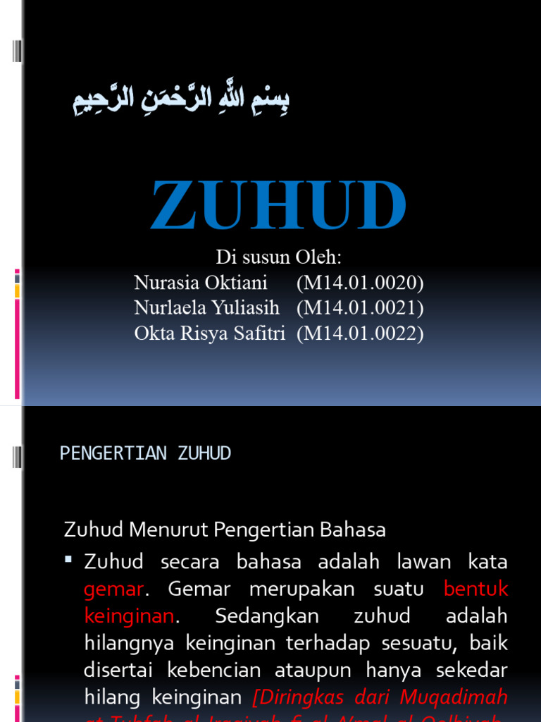 Zuhud | PDF | Agama & Spiritualitas