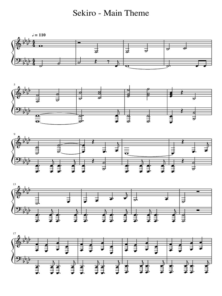 Sekiro - Main Theme | PDF