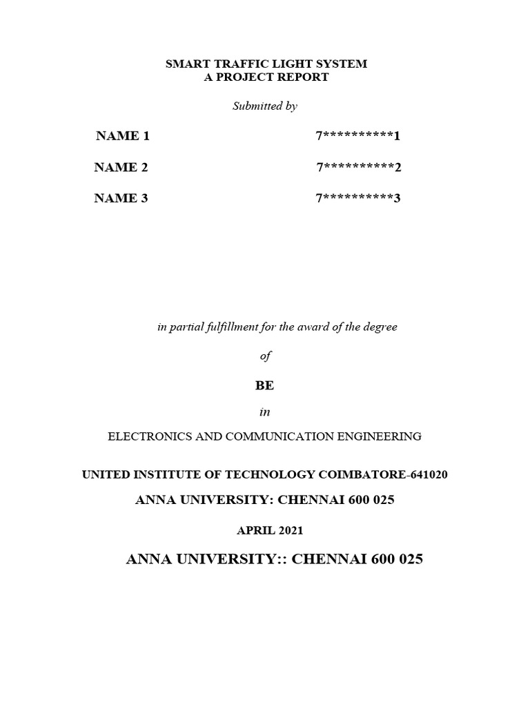 Traffic Light Pdf Photovoltaics Solar Panel