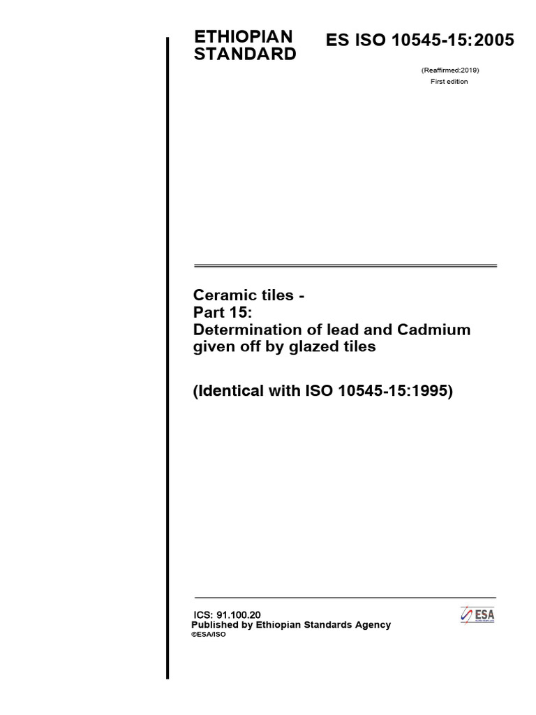 Es Iso - 10545-15 - 2019 | PDF | International Organization For ...