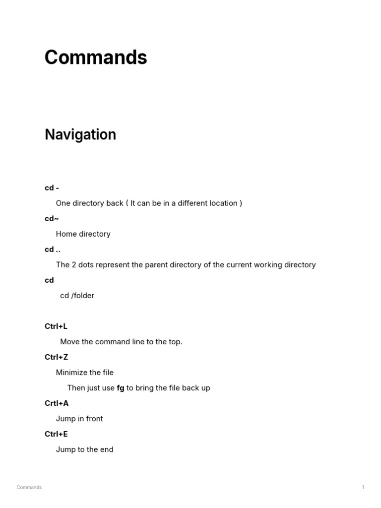 Essential Linux Command Cheat Sheet | PDF | Computer File | Computing