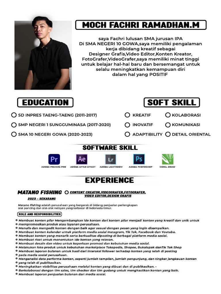 CV and Portofolio Moch Fachri Ramdahan.m | PDF