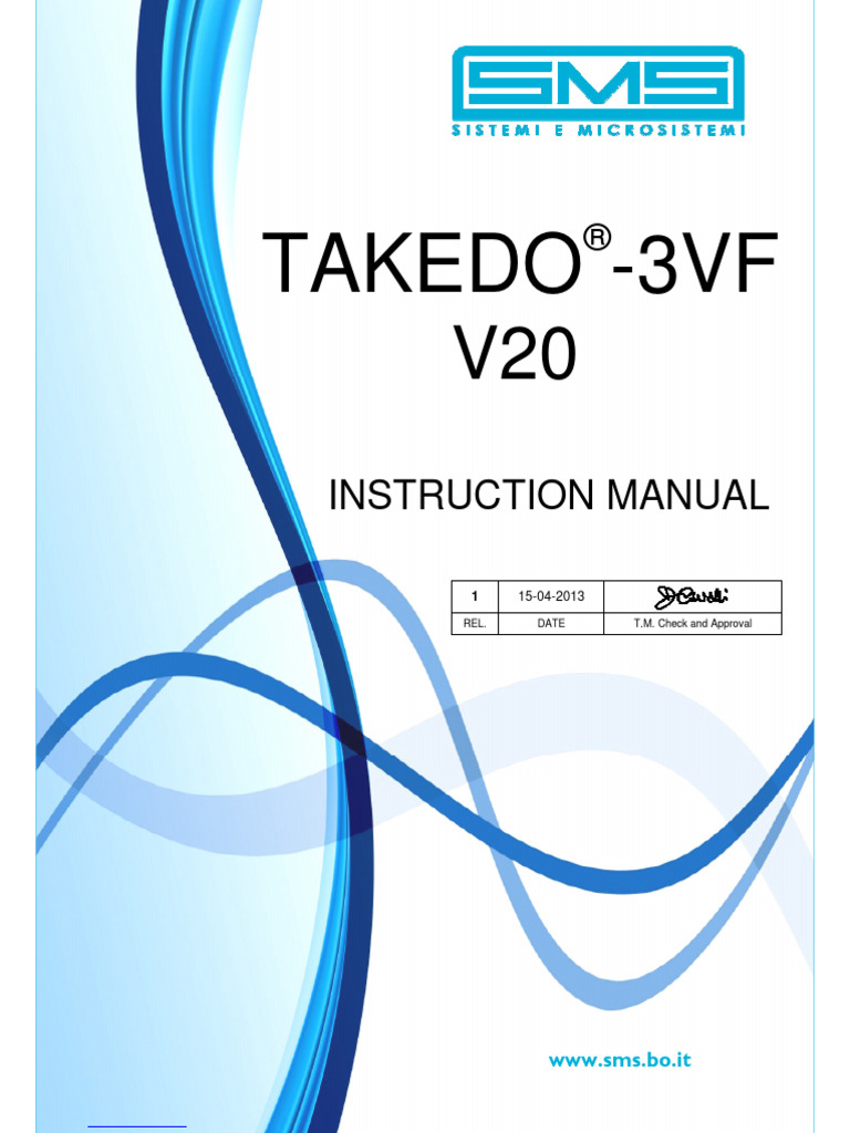 Sms Takedo 3vf Instruction Manual | PDF | Power Supply | Power Inverter