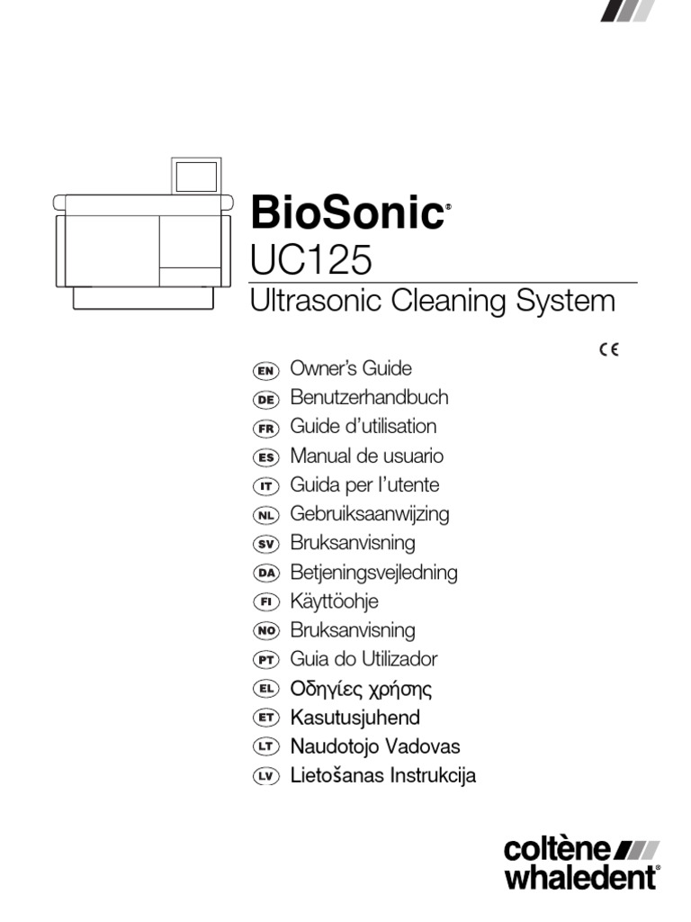 86831F BioSonic UC125 OG | PDF | Fuse (Electrical) | Ac Power Plugs And Sockets