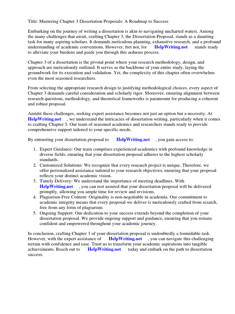 Chapter 3 Dissertation Proposal | PDF | Thesis | Methodology