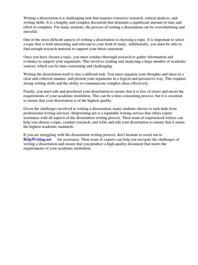 Dissertation Writing Challenges and Solutions | PDF | Thesis | Critical Thinking