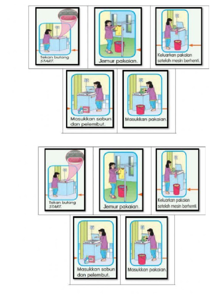 Langkah Mencuci Pakaian | PDF