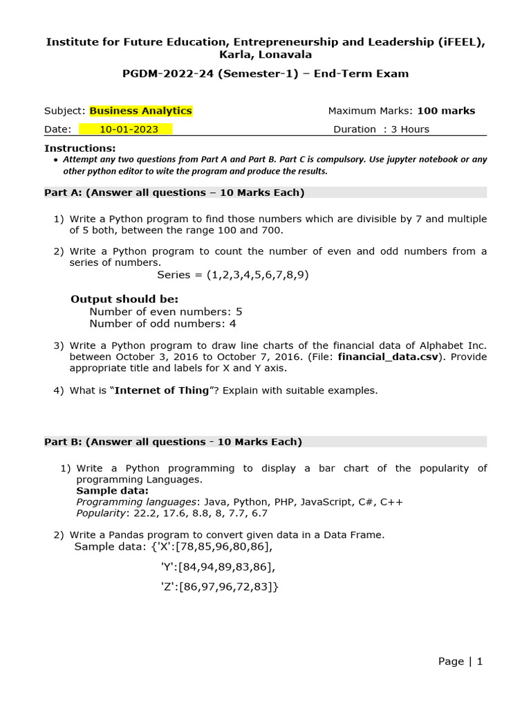 Institute For Future Education, Entrepreneurship and Leadership (iFEEL), Karla, Lonavala PGDM ...