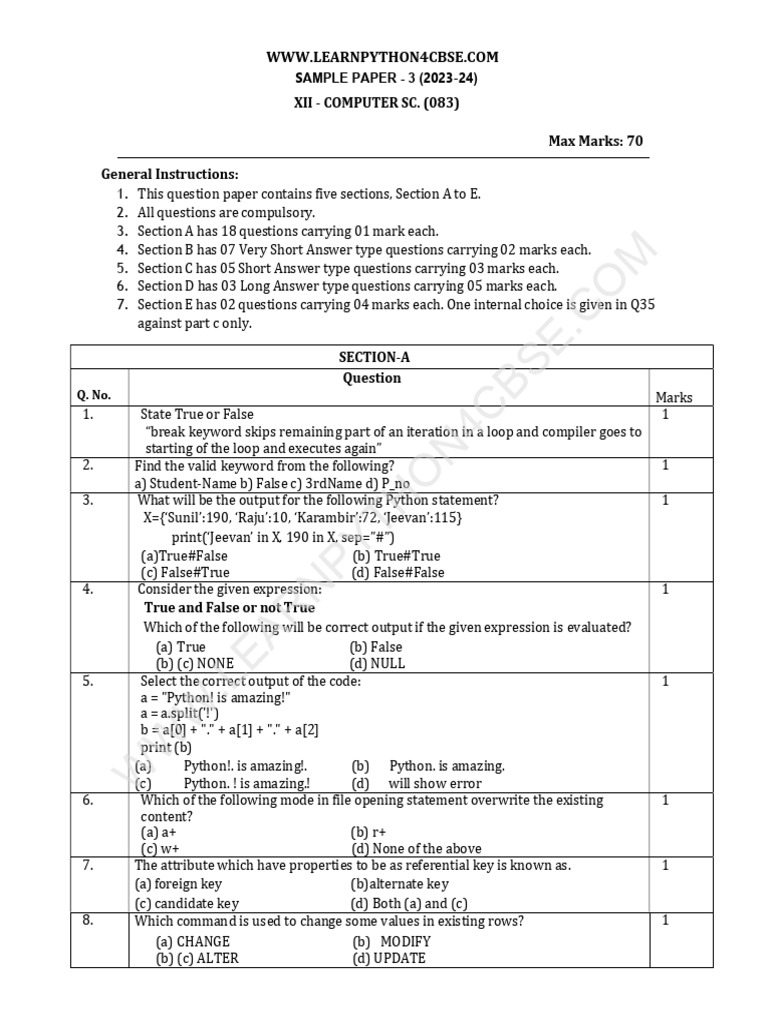 Sample Paper 3 | PDF | Computing | Software Engineering