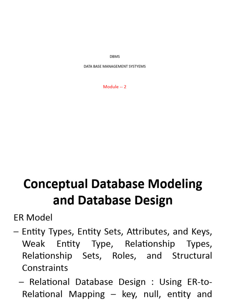 Dbms-Module - 2 Updated at 07-02-2023 | PDF | Relational Database | Relational Model