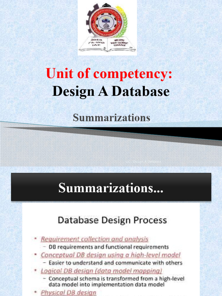 Database Design Essentials | PDF | Databases | Conceptual Model