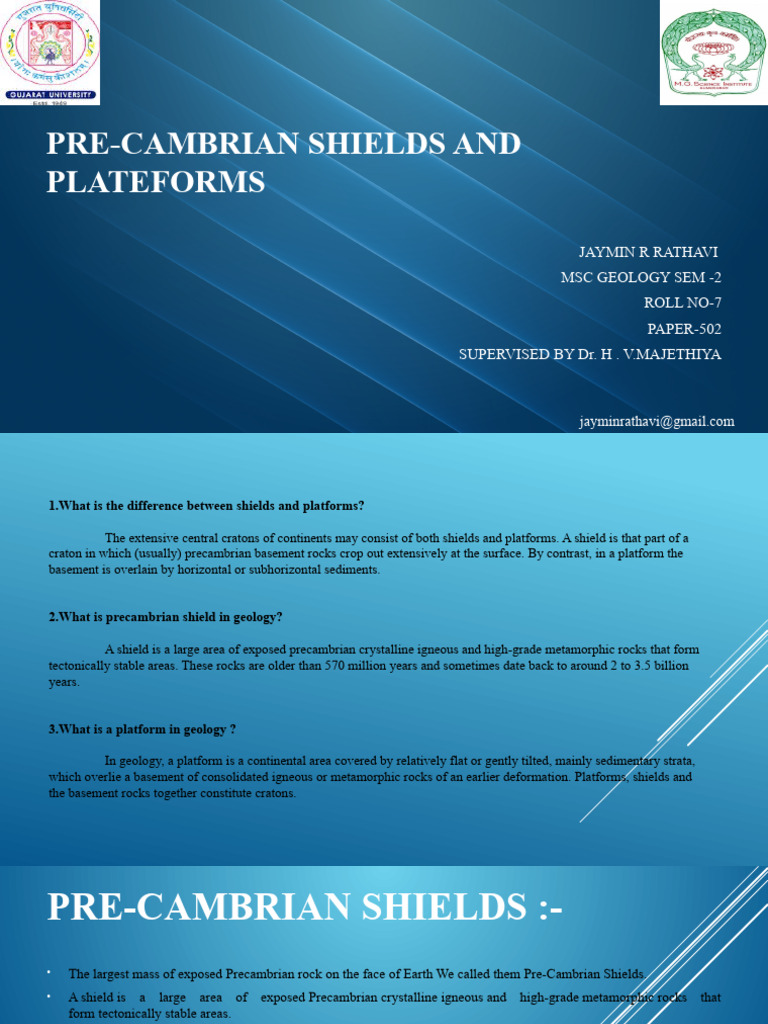 Geology: Shields and Platforms | PDF | Geology | Earth Sciences