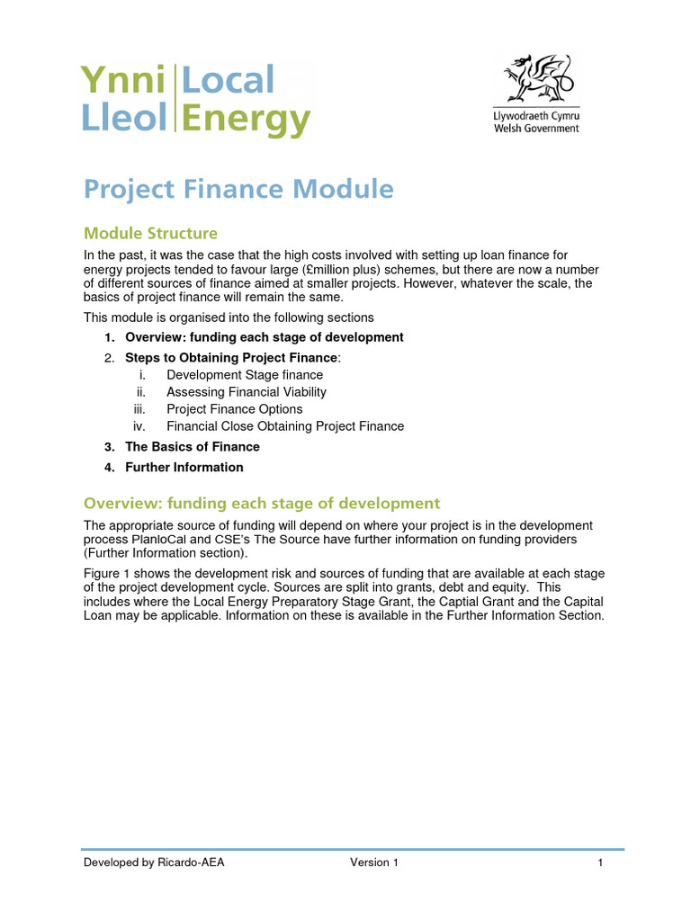 Project Finance Module | Download Free PDF | Internal Rate Of Return ...