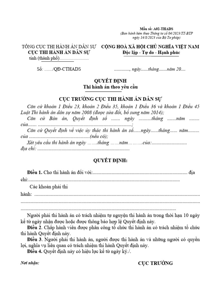 QD Tha Theo Yc | PDF