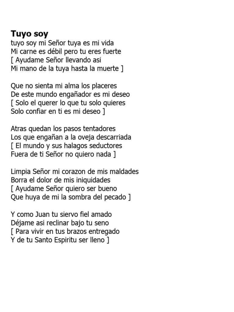Tuyo Soy | PDF